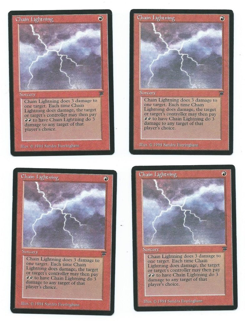 Legends 4x Chain Lightning | Magic the Gathering | MTG rare cards store