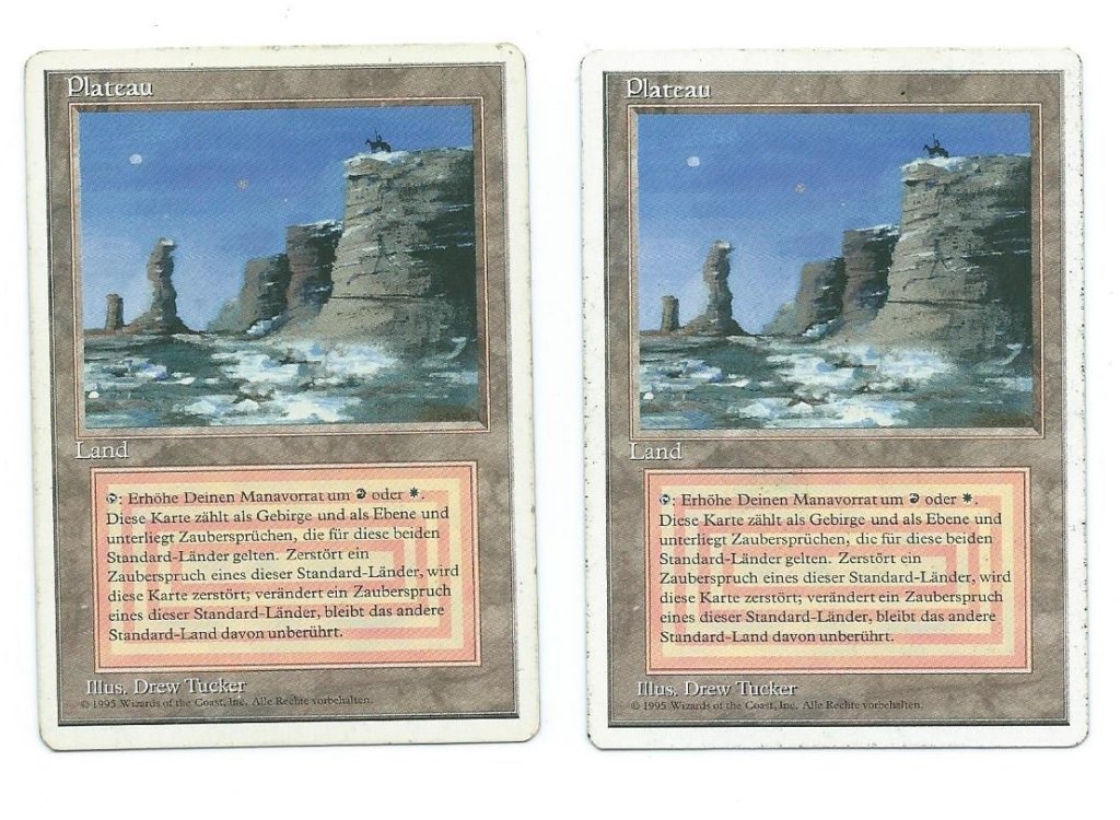 2x FWB Plateau Dual Land German | Magic the Gathering | MTG Duals