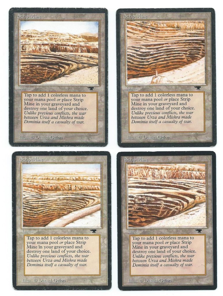 Antiquities 4x Strip Mine Playset All Arts |Magic the Gathering Single ...