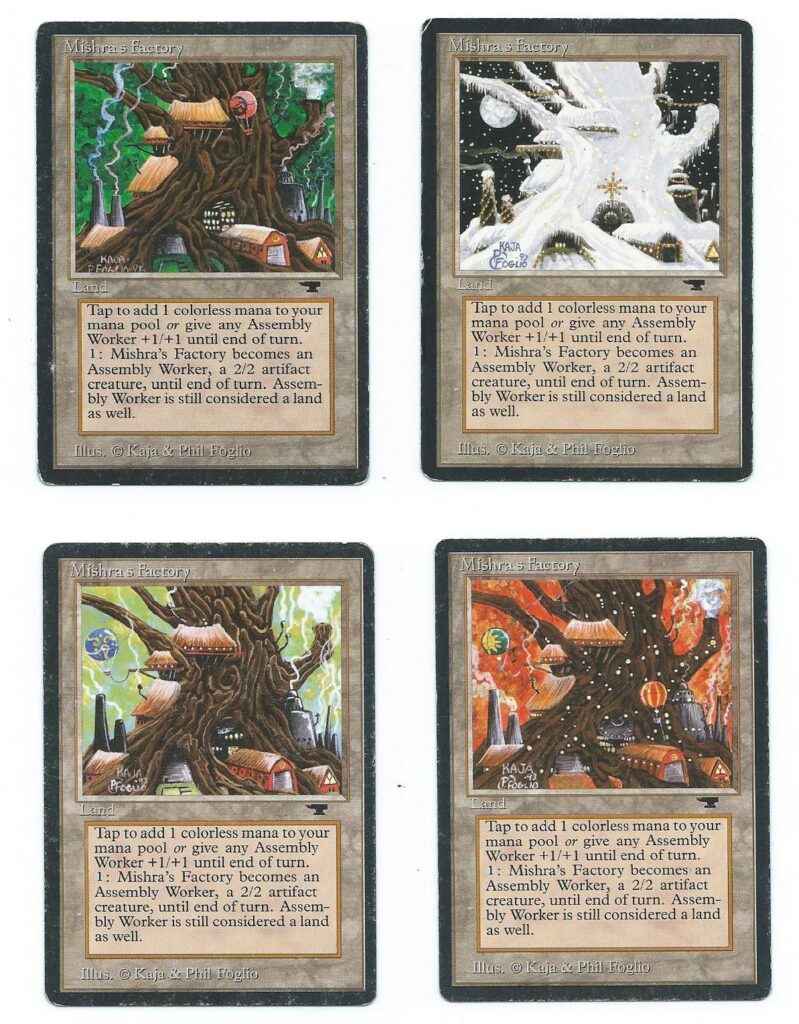 Antiquities 4x Mishra's Factory Full Set Magic the Gathering MTG