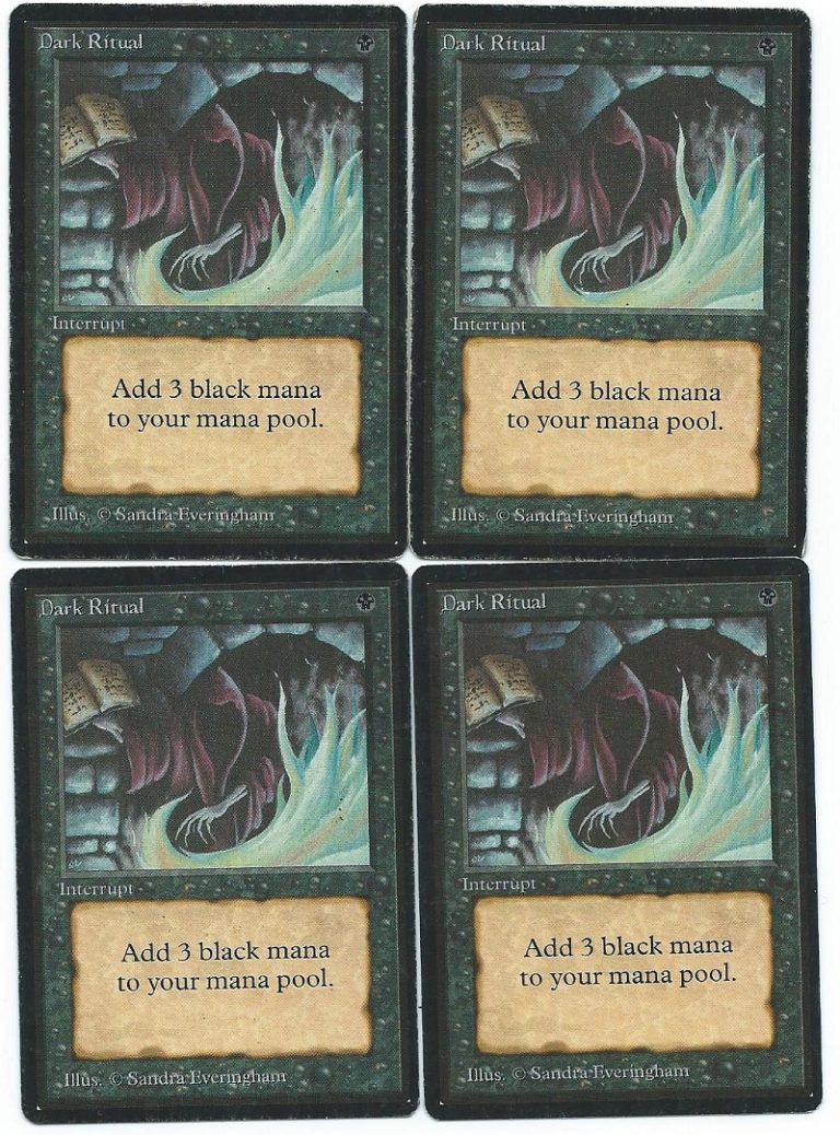 Beta 4x Dark Ritual | Magic the Gathering | MTG rare cards store