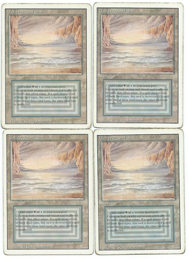 4x Underground Sea Revised Magic the Gathering | MoxBeta.com