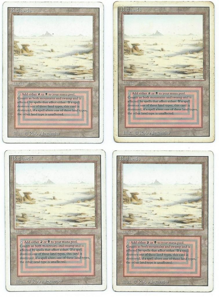4x Revised Badlands Dual Land Playset | Magic Gathering | MTG Singles