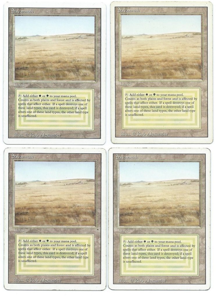 4x Revised Savannah Dual Land | Magic the Gathering | MTG Singles Duel