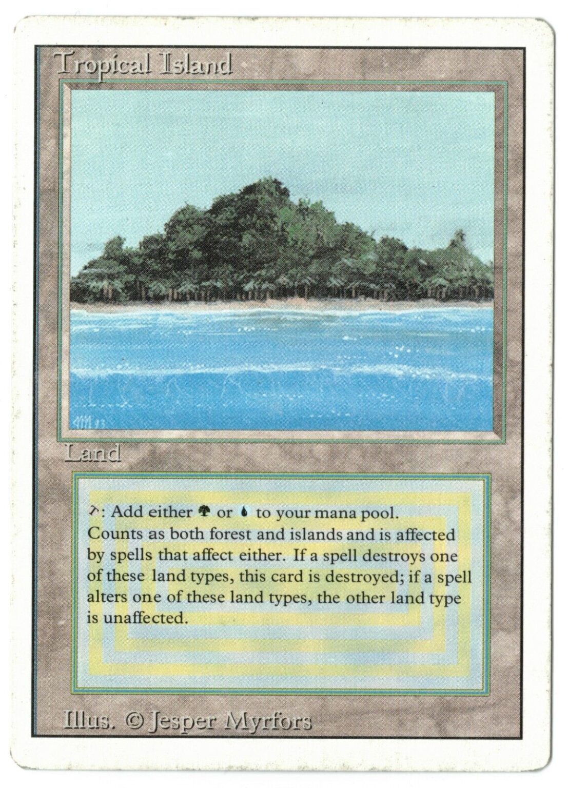 1x Revised Tropical Island Dual Land | Magic the Gathering | MTG Singles