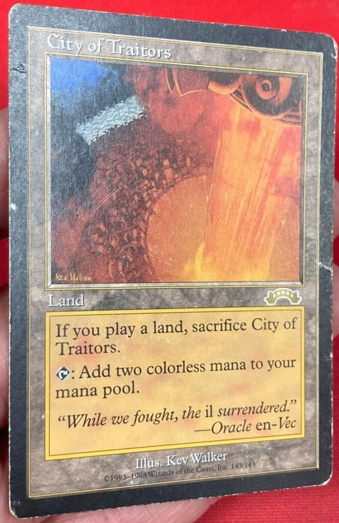 City of Traitors Exodus | MTG Magic the Gathering rare land trading card