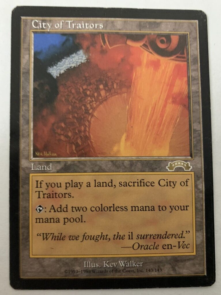 City of Traitors Exodus | MTG Magic the Gathering rare land trading card