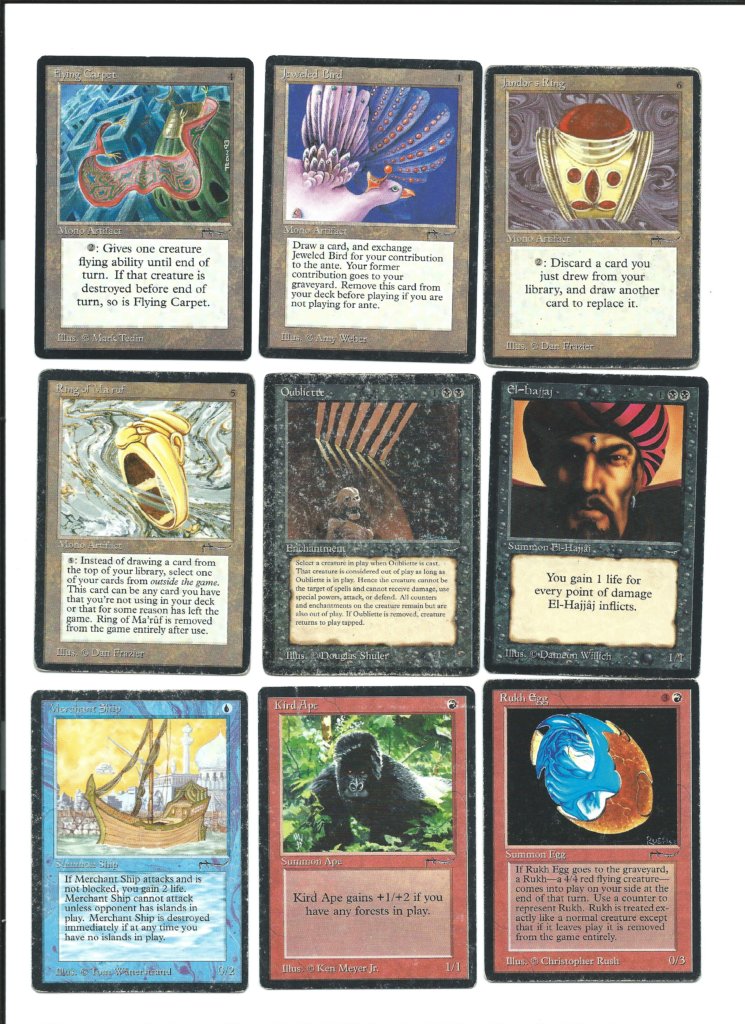 Arabian Nights 30 different cards lot Magic the Gathering | Buy MTG Cards