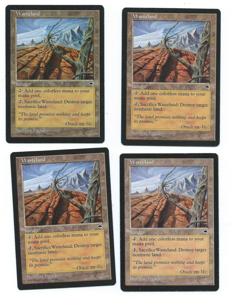 4x Tempest Wasteland | MTG Magic the Gathering Land Play Set