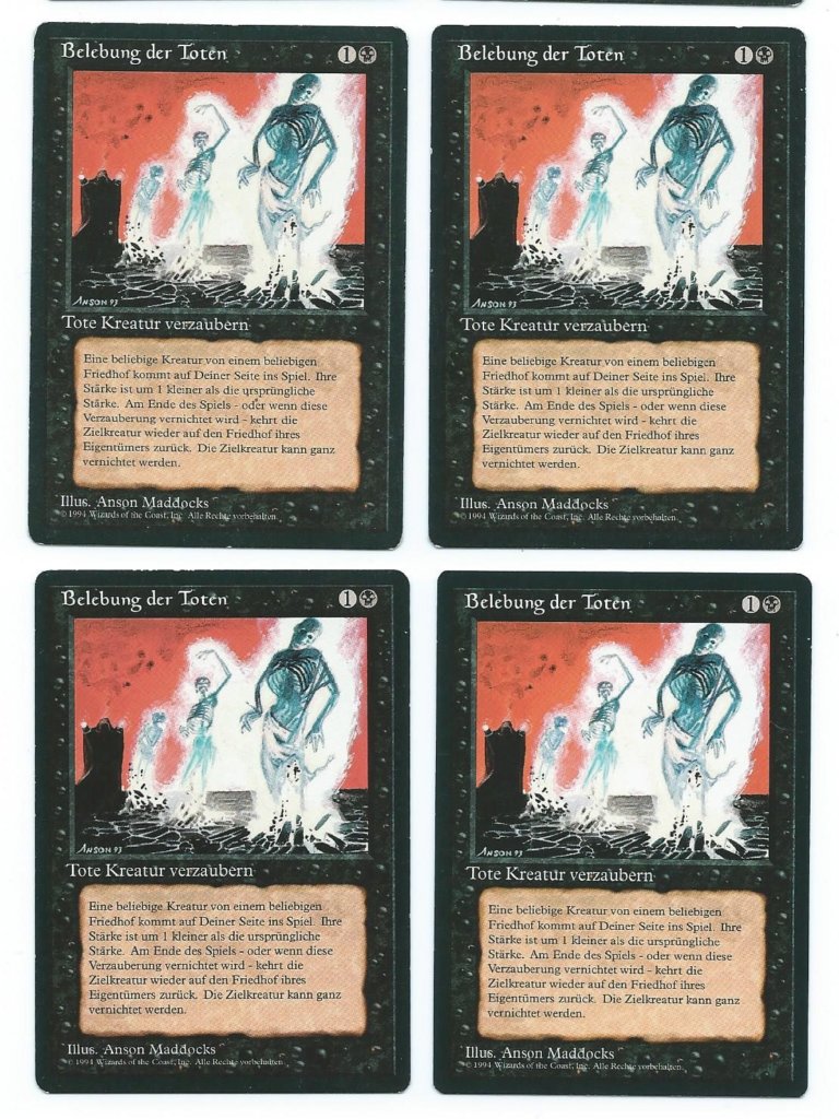 4x FBB Animate Dead German | Magic the Gathering | MTG Singles