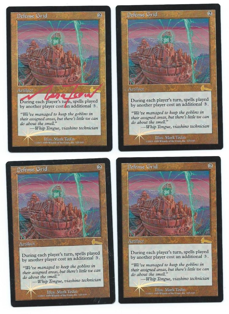 4x Foil Defense Grid | Magic the Gathering MTG Singles Cards CCG
