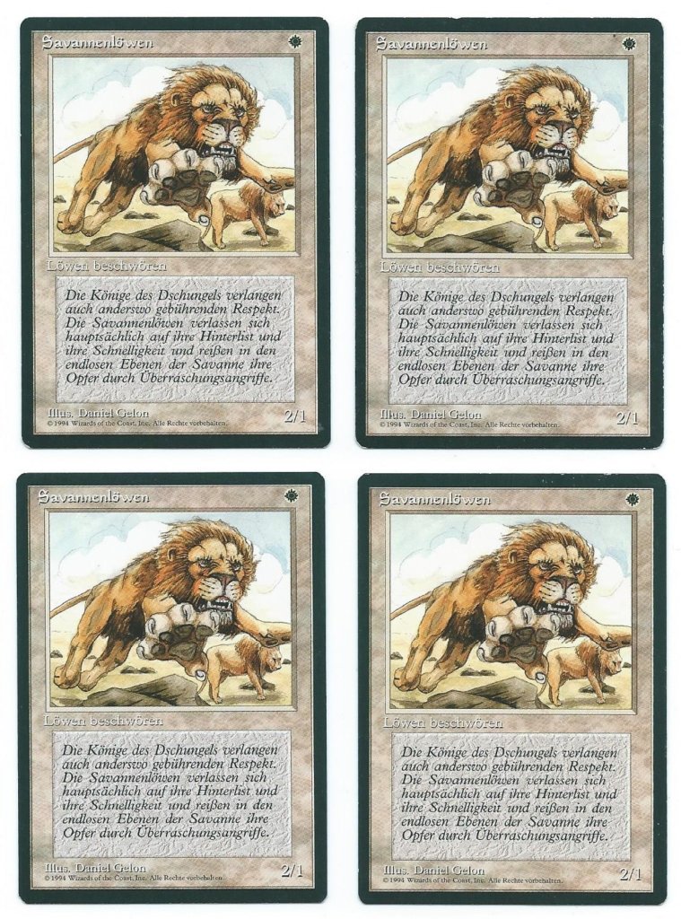 Savannah Lions FBB FBB | Foreign Black Border MTG