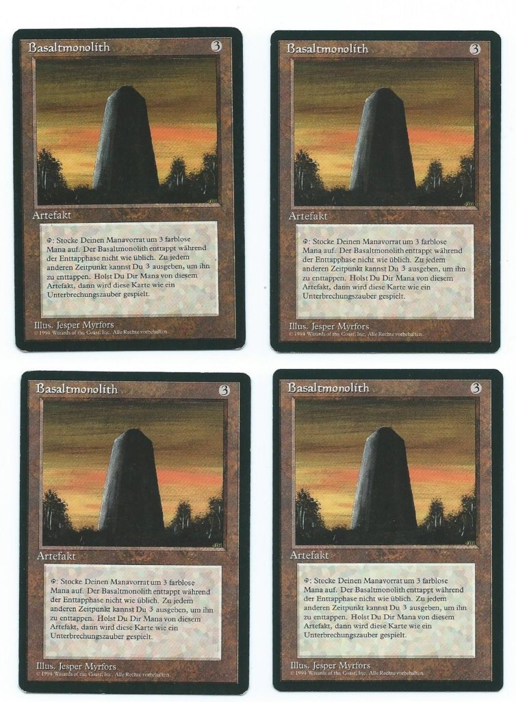 FBB German 4x Basalt Monolith Playset | Magic the Gathering Single Cards