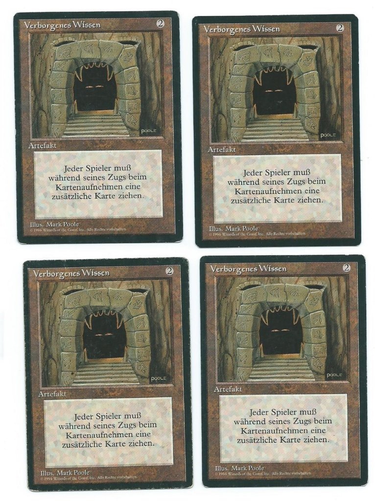 Play set 4x FBB German Magic the Gathering | MTG Cards 1st edition
