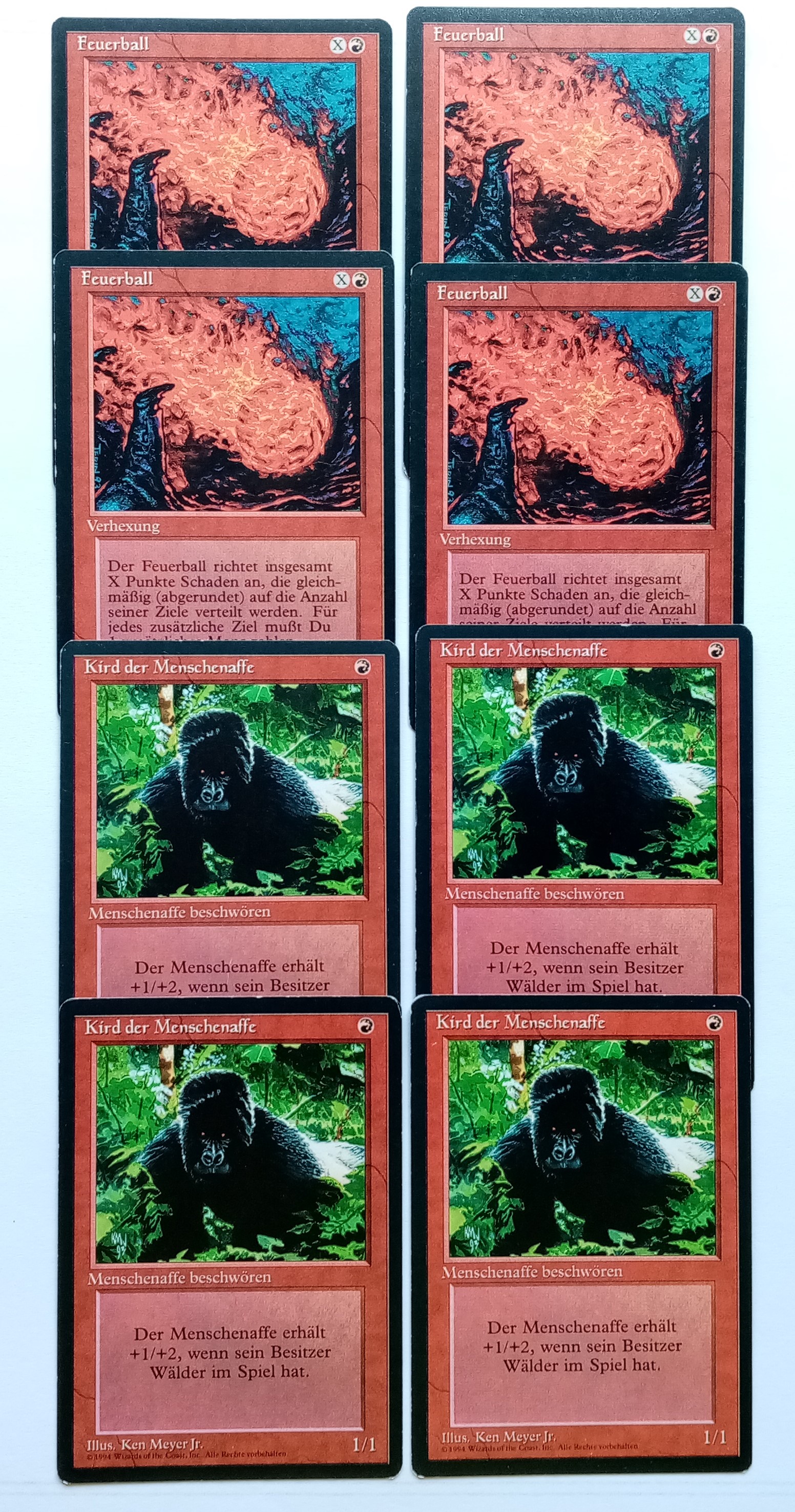 FBB German 4x Kird Ape + Fireball Playset | Magic the Gathering Single ...