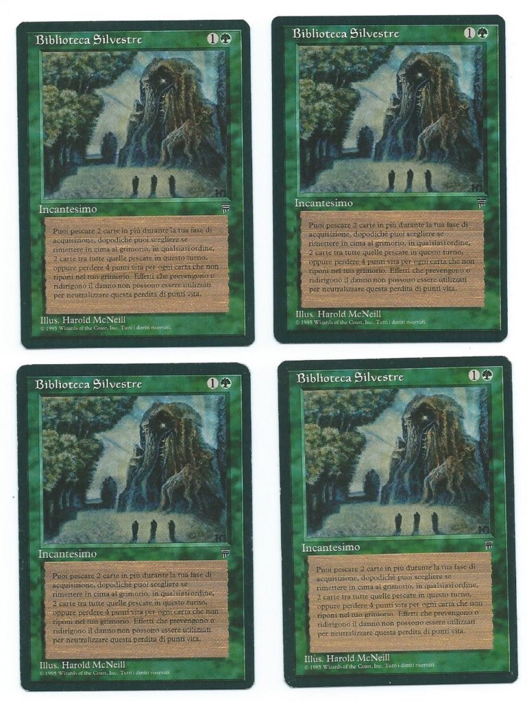 FBB Legends 4x Sylvan Library | Magic the Gathering | MTG rare cards