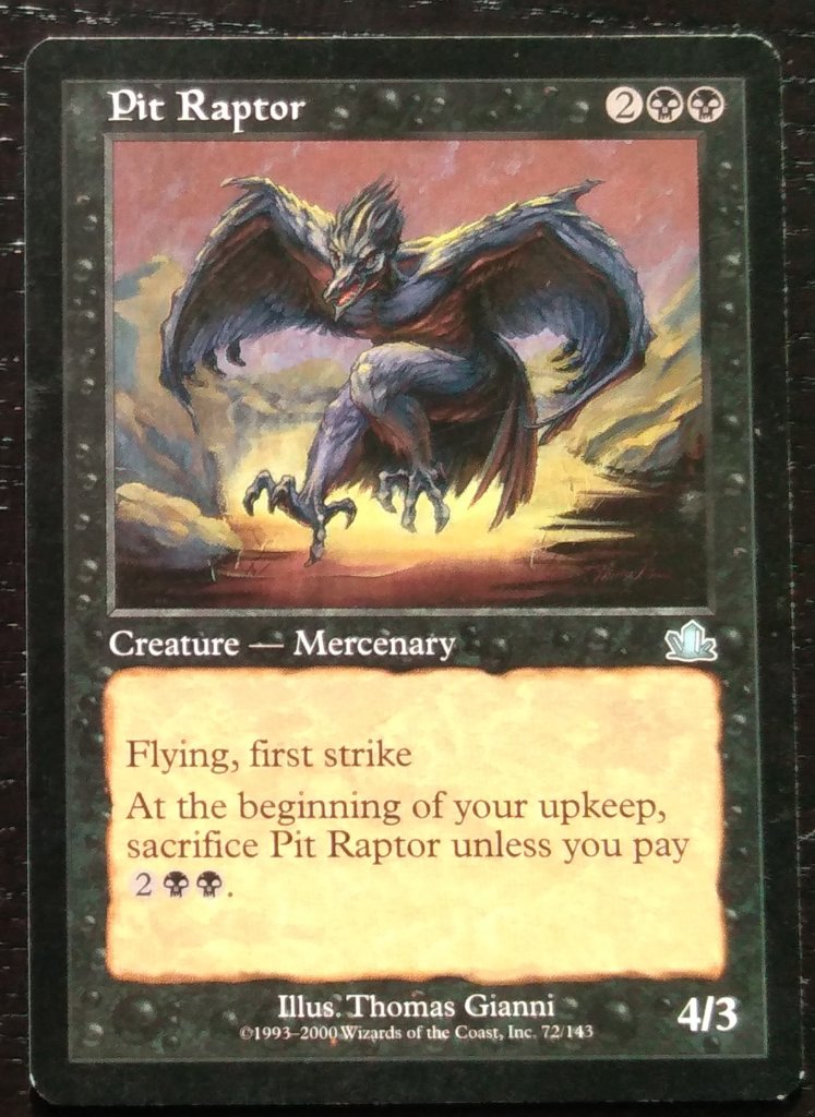 Original art - Pit Raptor | Original MTG Artwork | Magic