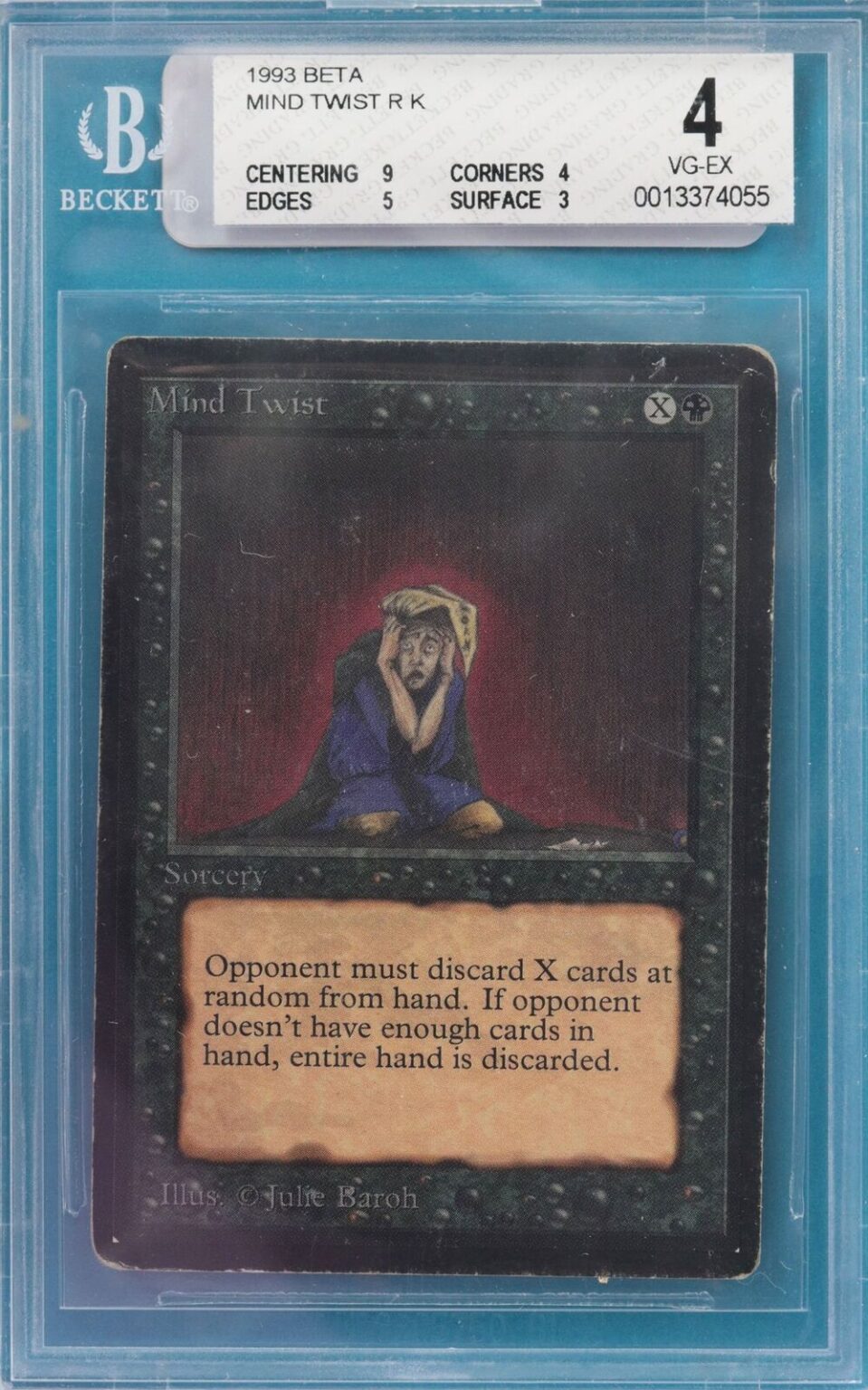 Mind Twist Beta Graded Beckett Magic the Gathering | MTG Single