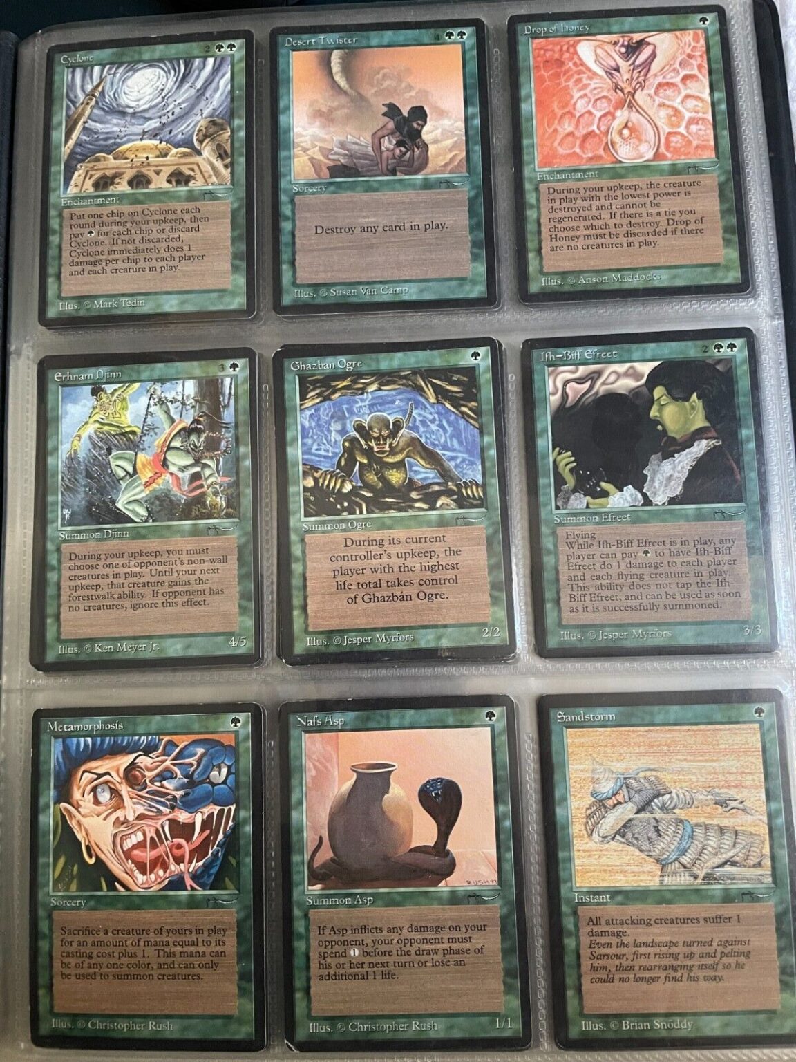 Arabian Nights Complete Full English Set Magic Gathering MTG