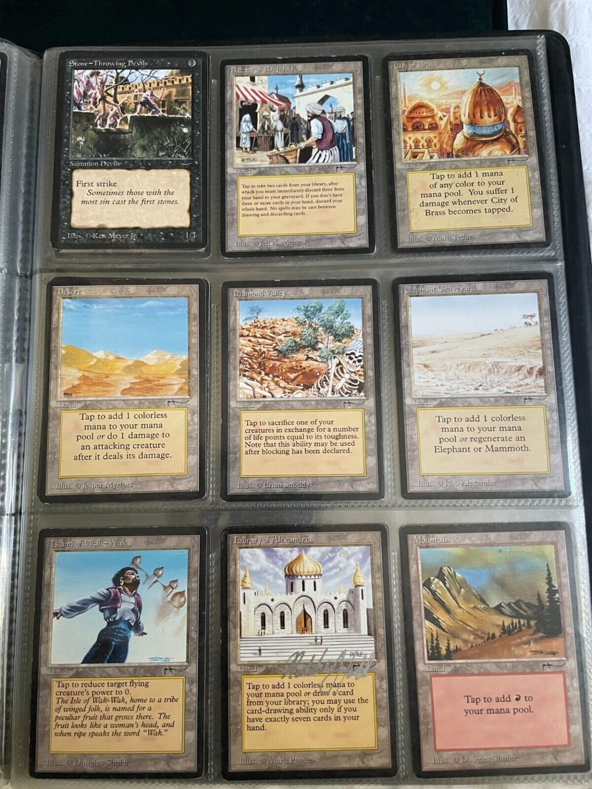 Arabian Nights Complete Full English Set Magic Gathering MTG