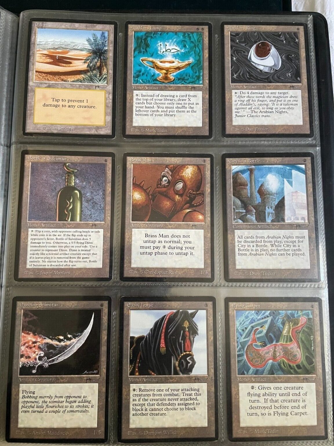 Arabian Nights Complete Full English Set Magic Gathering MTG