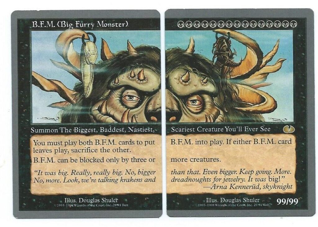 Unglued B.F.M. Big Furry Monster left right | Mox Beta