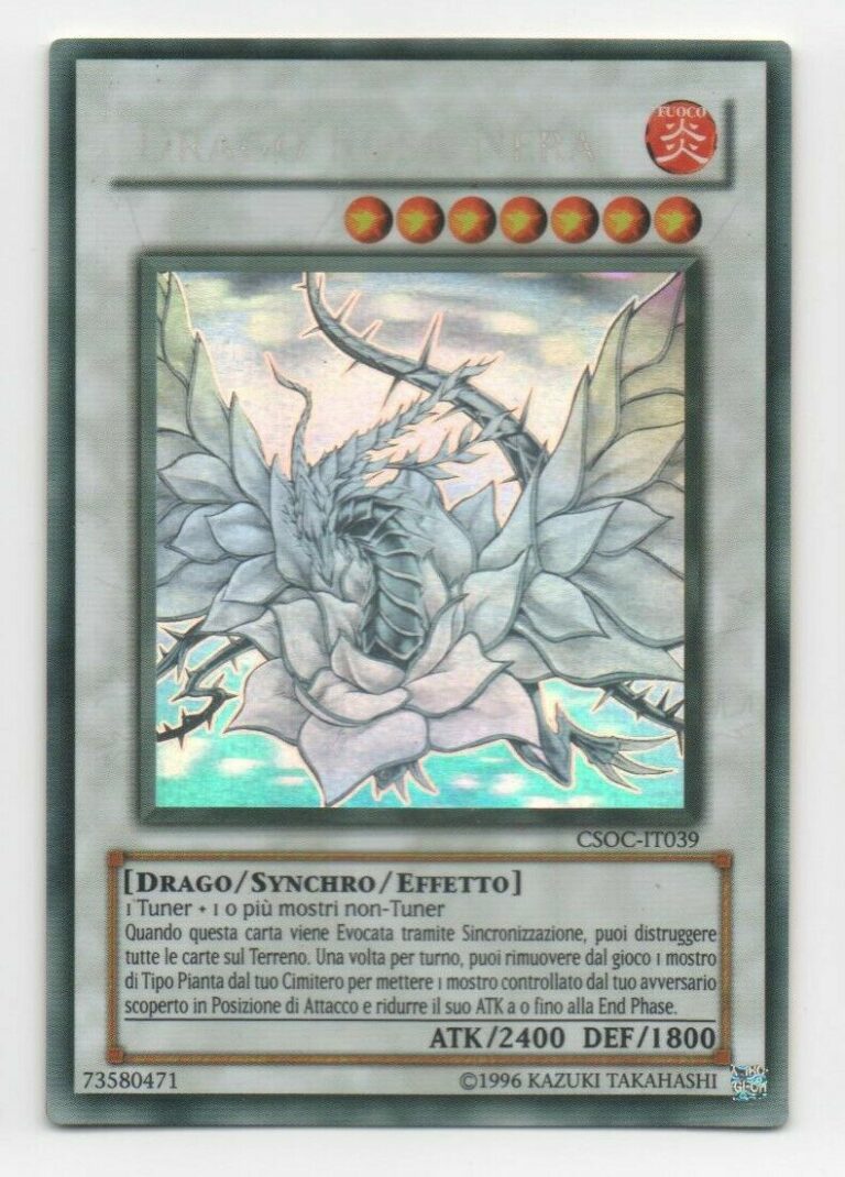 Yugioh! Black Rose Dragon CSOC-EN039 ITALIAN Ghost Rare Unlimited | Mox ...