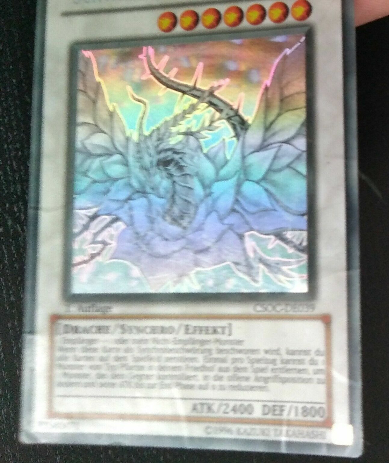 Yugioh Black Rose Dragon Csoc En039 German Ghost Rare 1st Edition