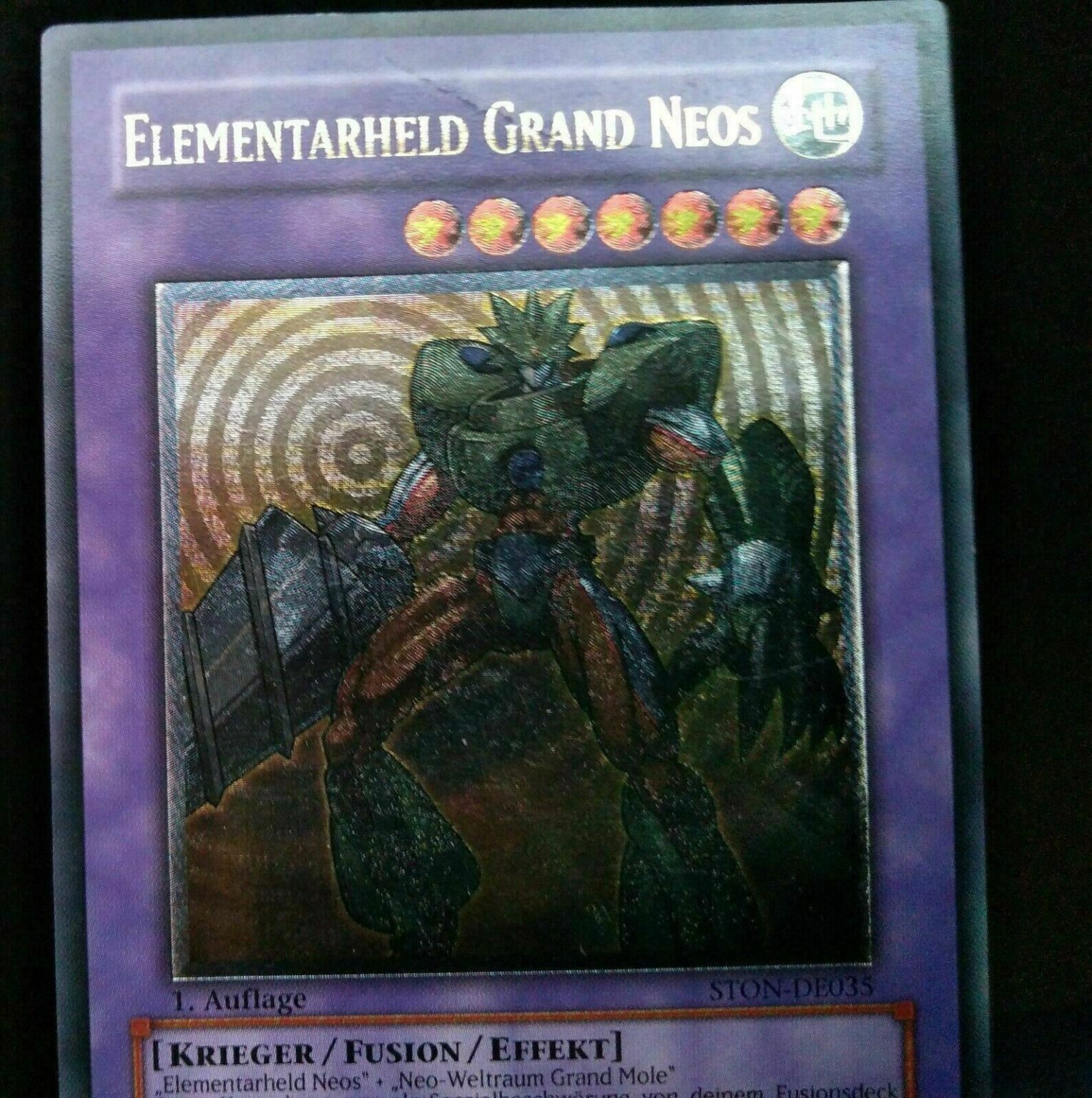 Yugioh! 2x Elemental Hero Grand Neos STON-EN035 GERMAN Ultimate Rare 1st | Mox Beta