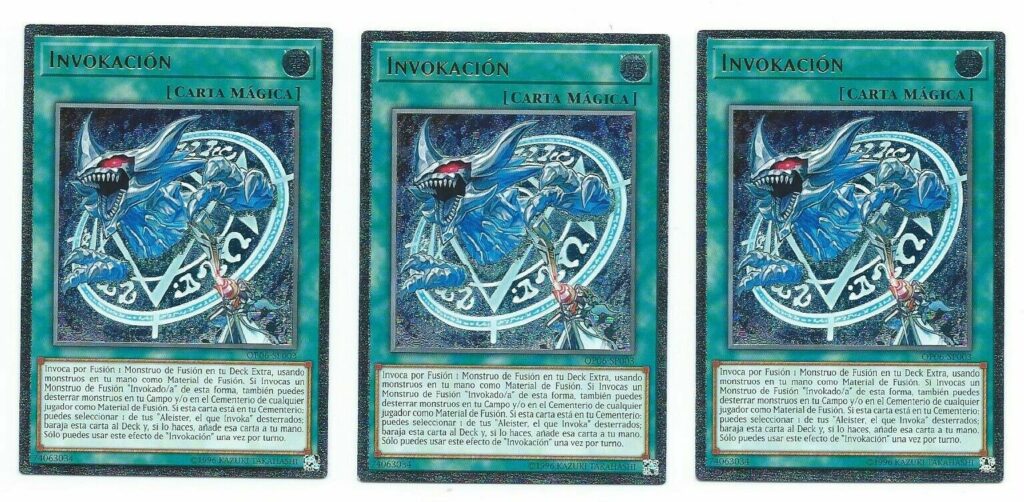 Yugioh! 3x Invocation OP06-EN003 SPANISH Ultimate Rare Tournament Pack ...