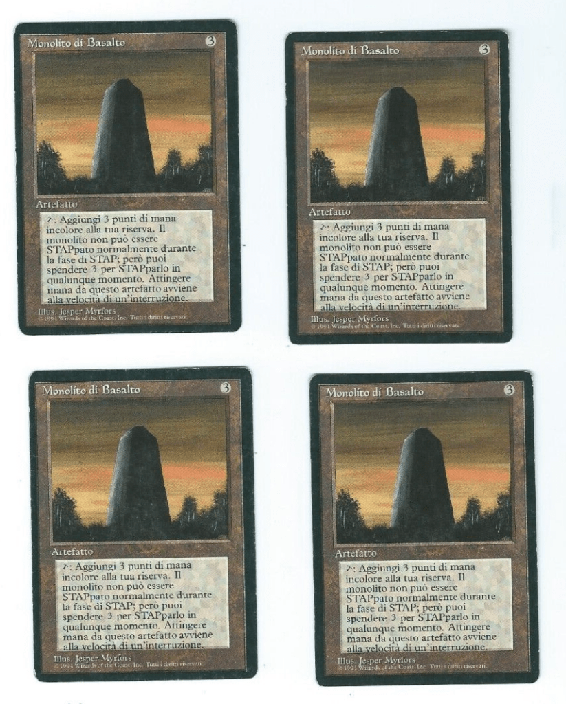 4x FBB Basalt Monolith (Italian) | Mox Beta