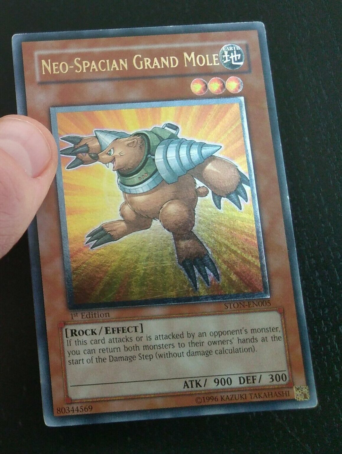 Yugioh! Neo-Spacian Grand Mole STON-EN005 Ultimate Rare 1st First Edition | Mox Beta